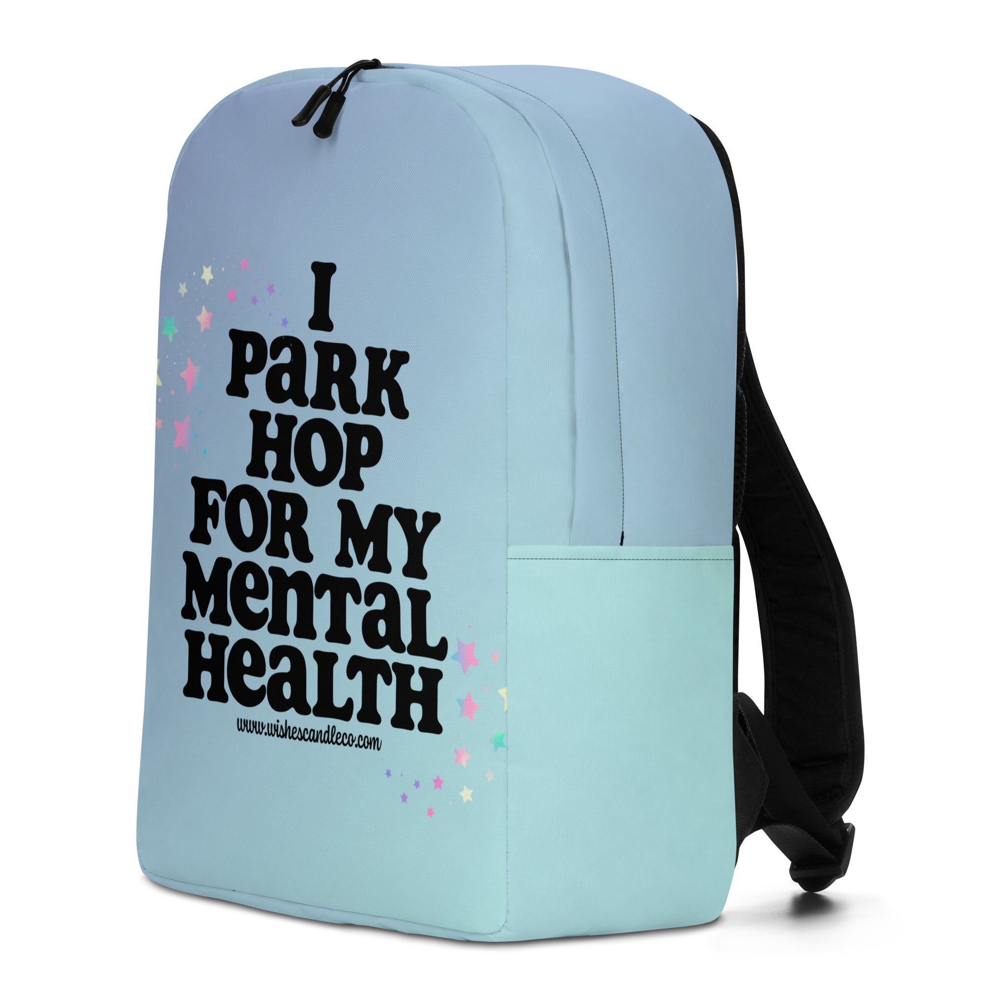 Blue I Park Hop For My Mental Health Minimalist Backpack – Wishes Candle Co