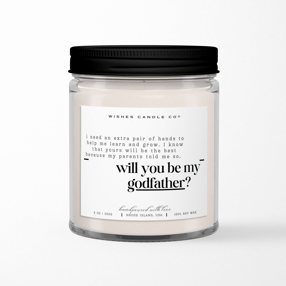 Extra Pair of Hands Godfather Custom Photo Soy Candle – Wishes Candle Co