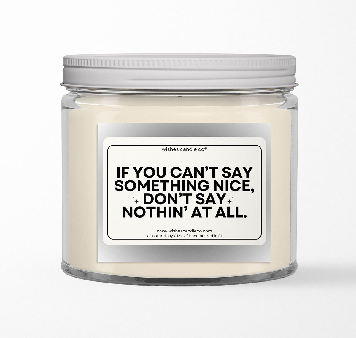 Say Something Nice 12oz Candle – Wishes Candle Co